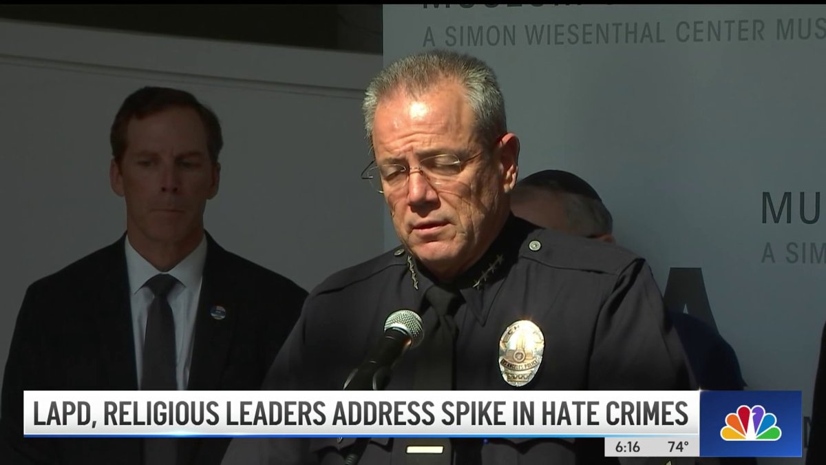 LAPD Chief, Religious Leaders Speak Out About Anti-Semitism – NBC Los ...