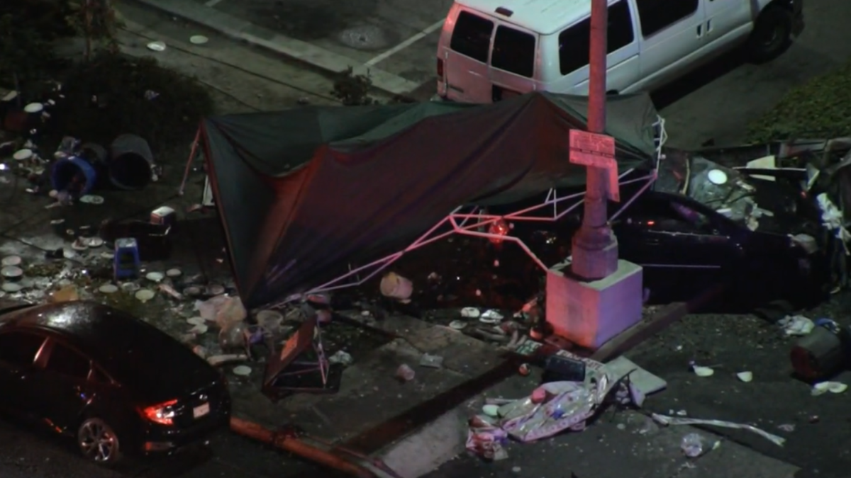 One Killed in Crash at Pomona Taco Stand – NBC Los Angeles