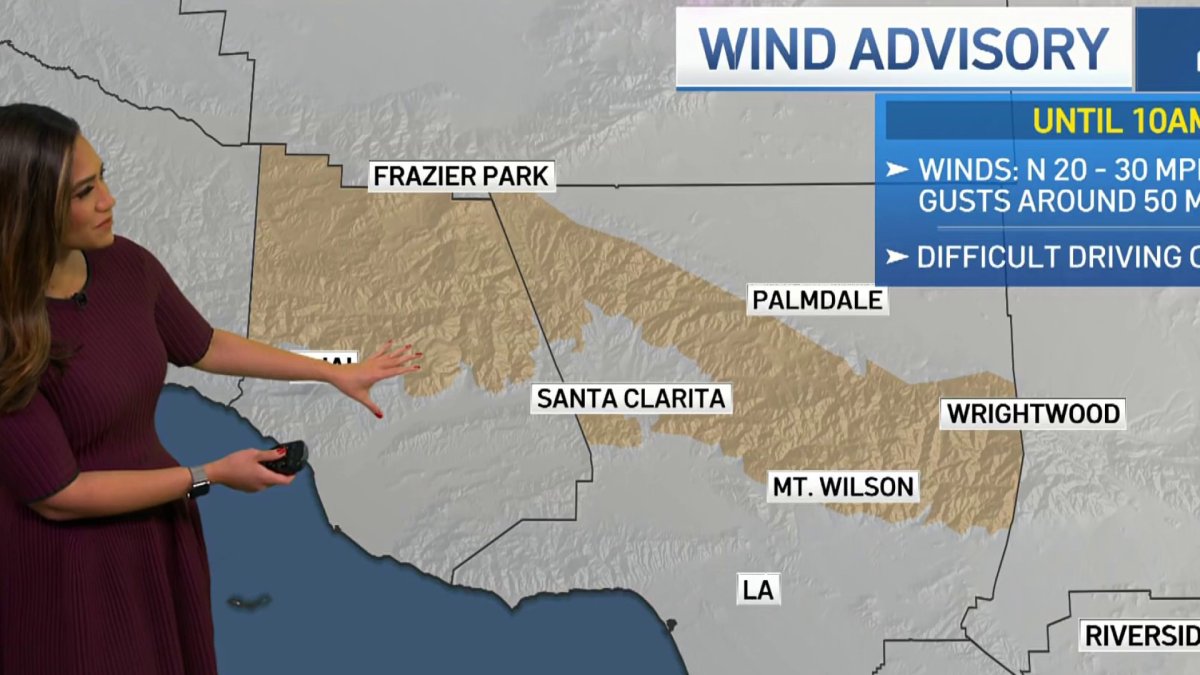 First Alert Forecast: Moderate Santa Ana Winds This Week – NBC Los Angeles