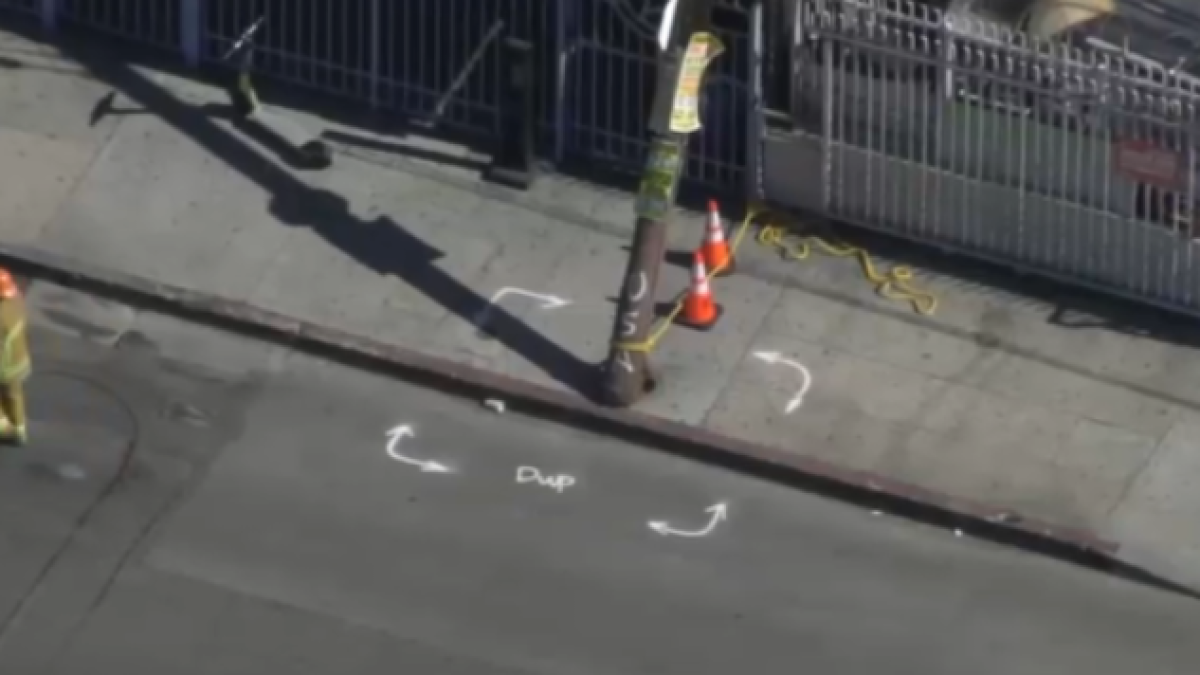 Power Poles Snap, Knocking Out Power – NBC Los Angeles