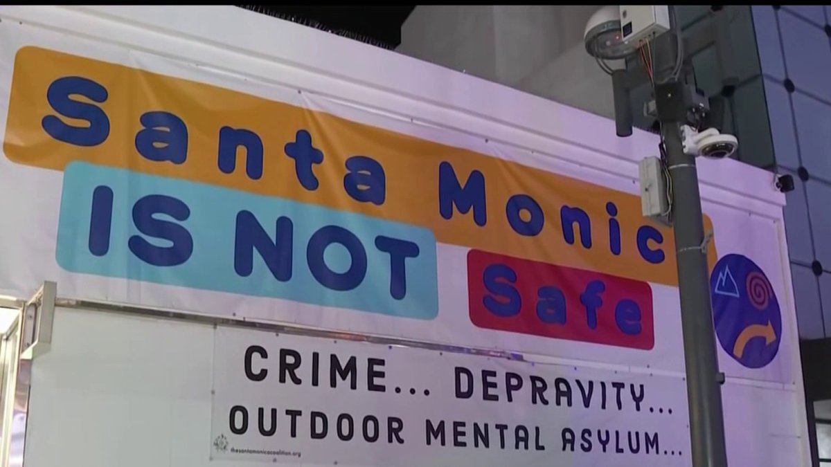 ‘Santa Monica is Not Safe’: Sign Sparks Controversy – NBC Los Angeles