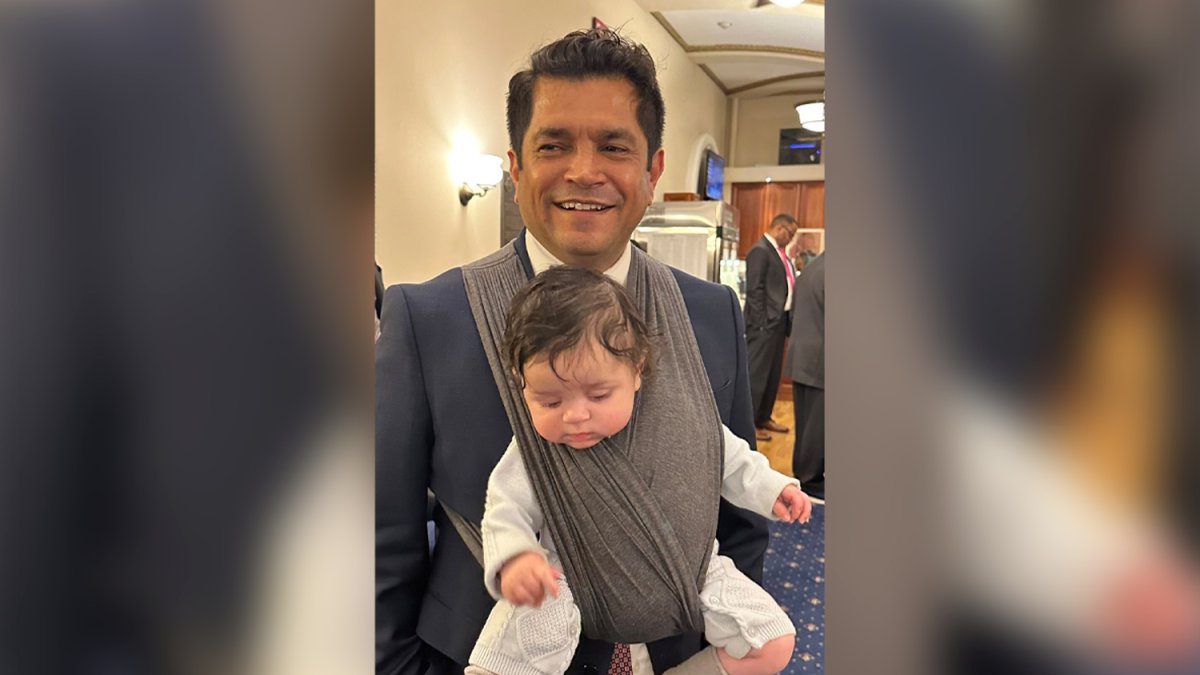 Congressman wears baby in carrier during House speaker votes – NBC Los ...