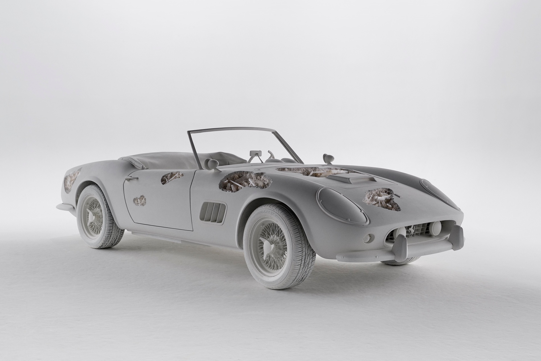 Life-Sized Car Sculptures, Made With Minerals and Ash, Go on View at ...