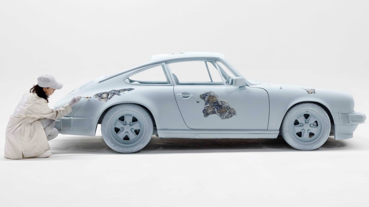 Life-Sized Car Sculptures, Made With Minerals and Ash, Go on View at ...