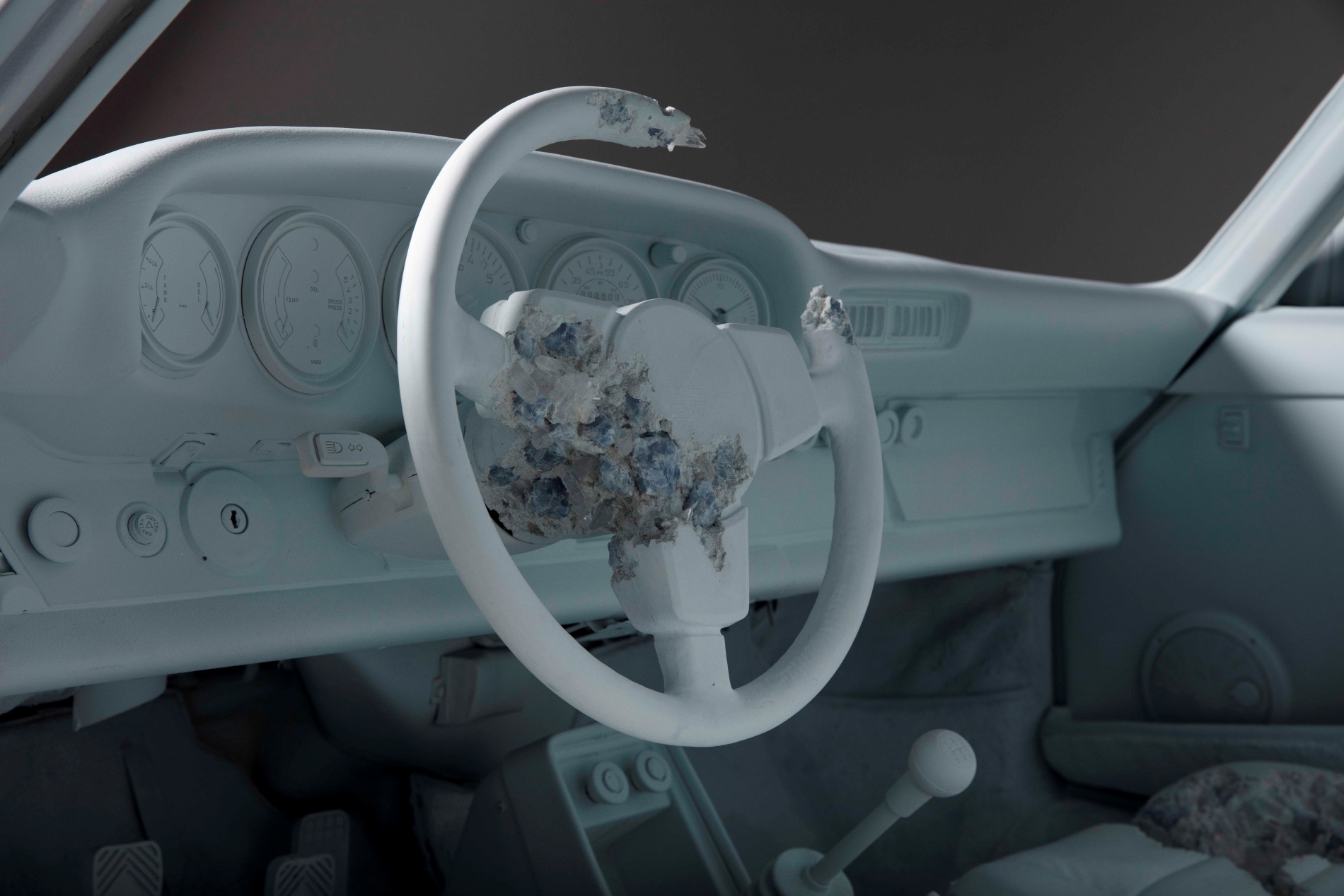 Life-Sized Car Sculptures, Made With Minerals and Ash, Go on View at ...