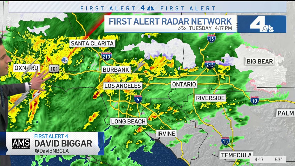 First Alert Forecast: Heavy Rain Arrives, Bringing Thunderstorms – NBC ...