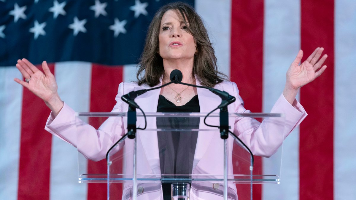 Marianne Williamson Launches 2024 Presidential Bid – NBC Los Angeles