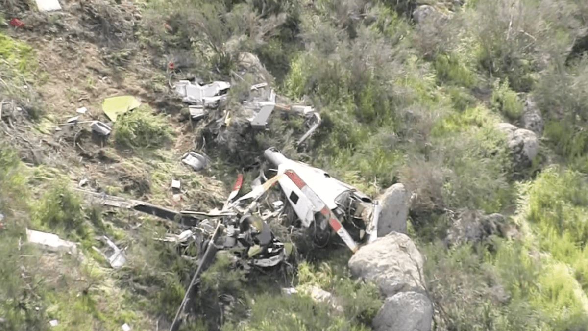Helicopter Crash in Hills Kills Two Near Hemet – NBC Los Angeles