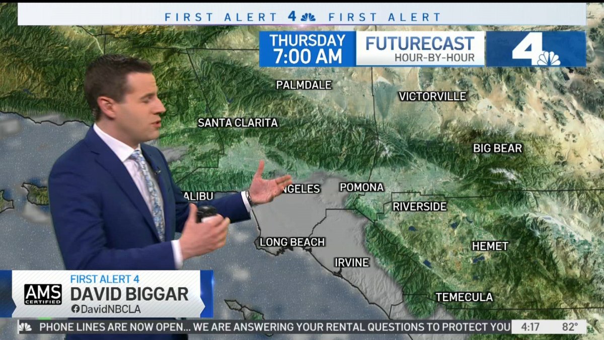 First Alert Forecast: Warm End of Week – NBC Los Angeles