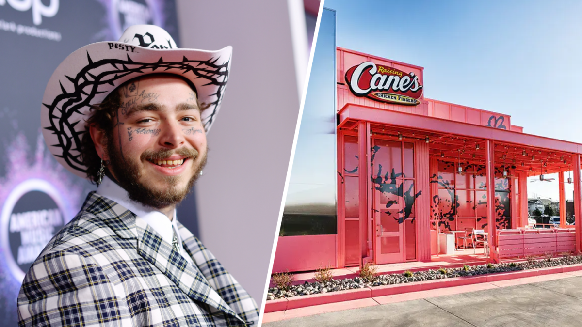Post Malone Designs Raising Canes Location In Midvale Utah Nbc Los Angeles