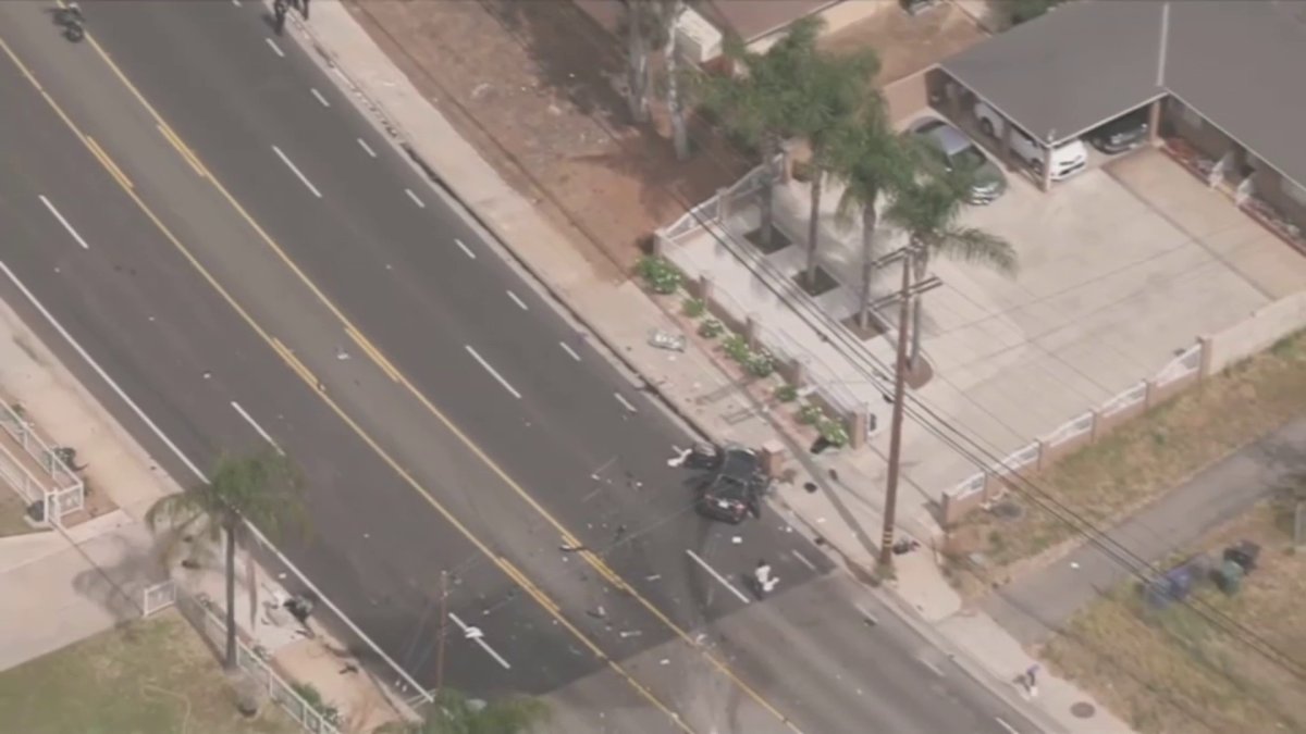 Five Injured in Two-Car Riverside Crash – NBC Los Angeles