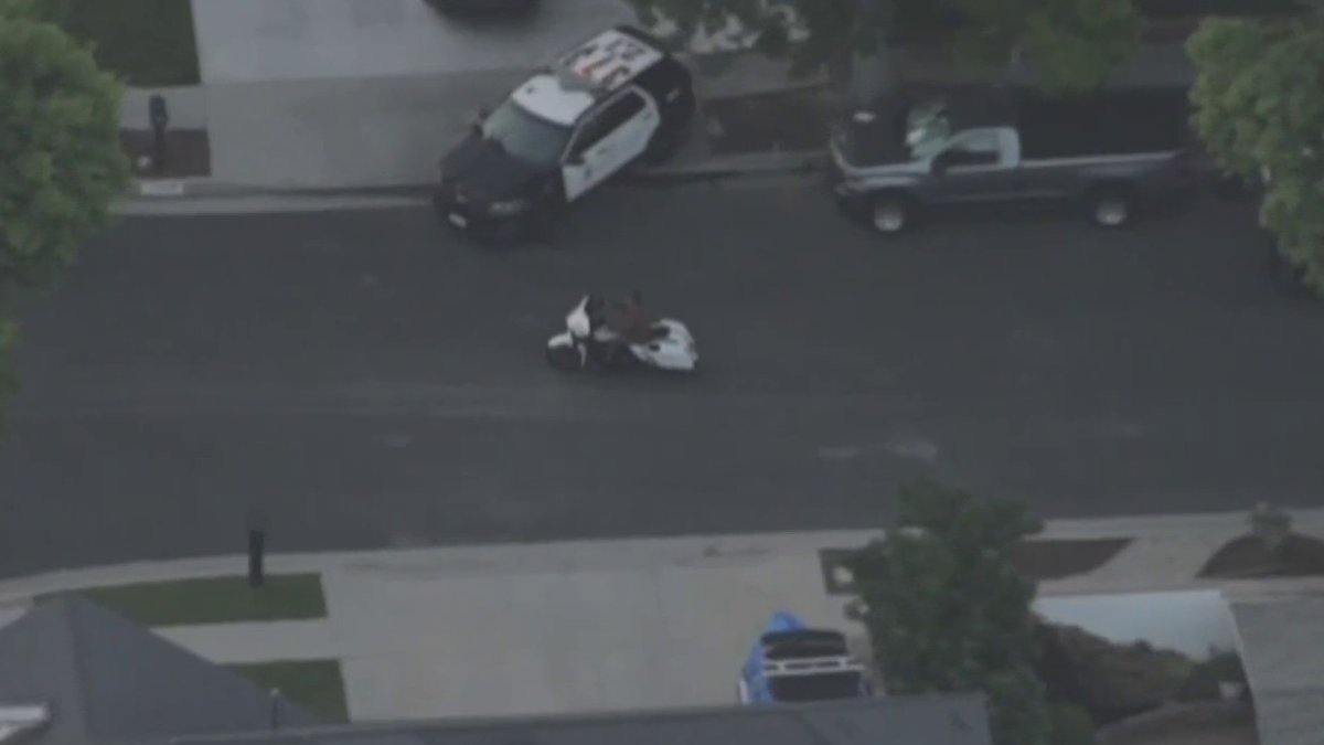 Motorcycle Pursuit Ends In Arrest In West Hills Nbc Los Angeles