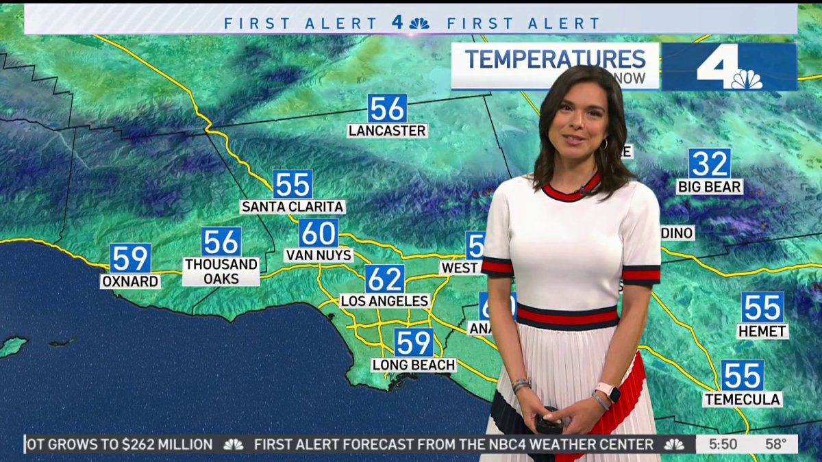 First Alert Forecast: 50s and 60s – NBC Los Angeles