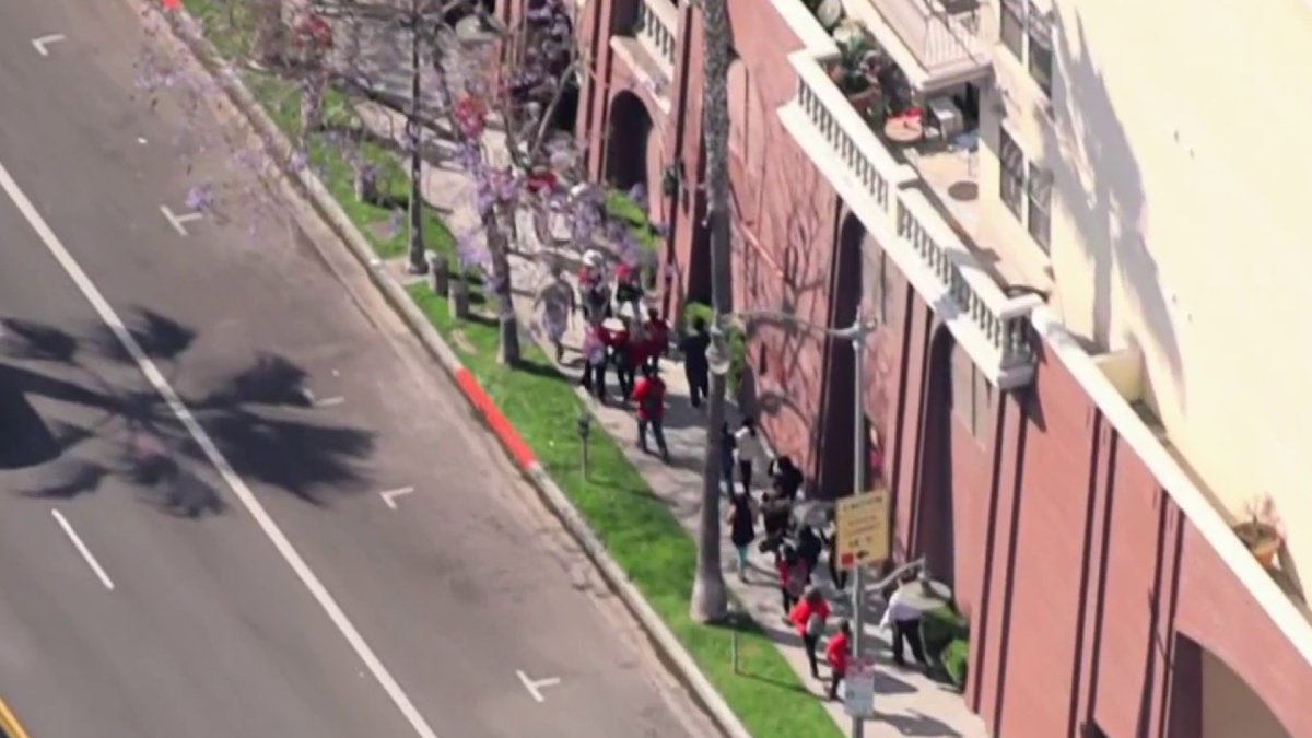 Pride Night Protest In Downtown La Nbc Los Angeles