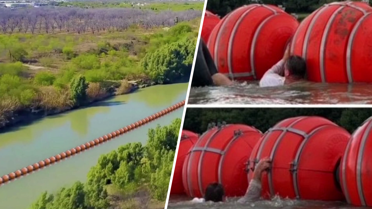 Texas putting a string of tall buoys in the Rio Grande River to deter ...