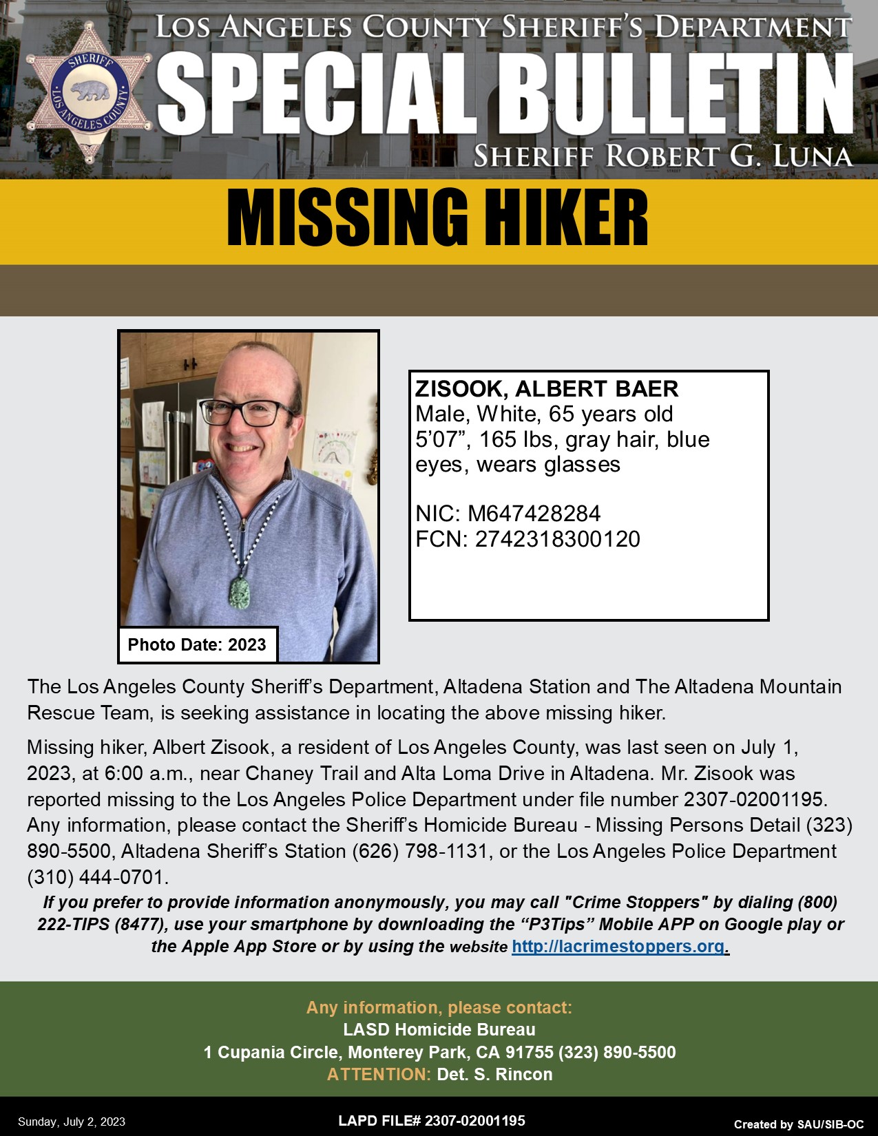 Search teams looking for hiker missing in Altadena area – NBC Los Angeles