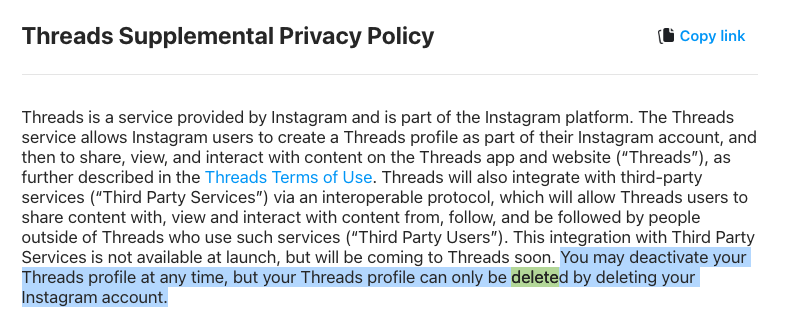 Threads policy doesn’t let users delete their profile without also deleting Instagram – NBC Los ...