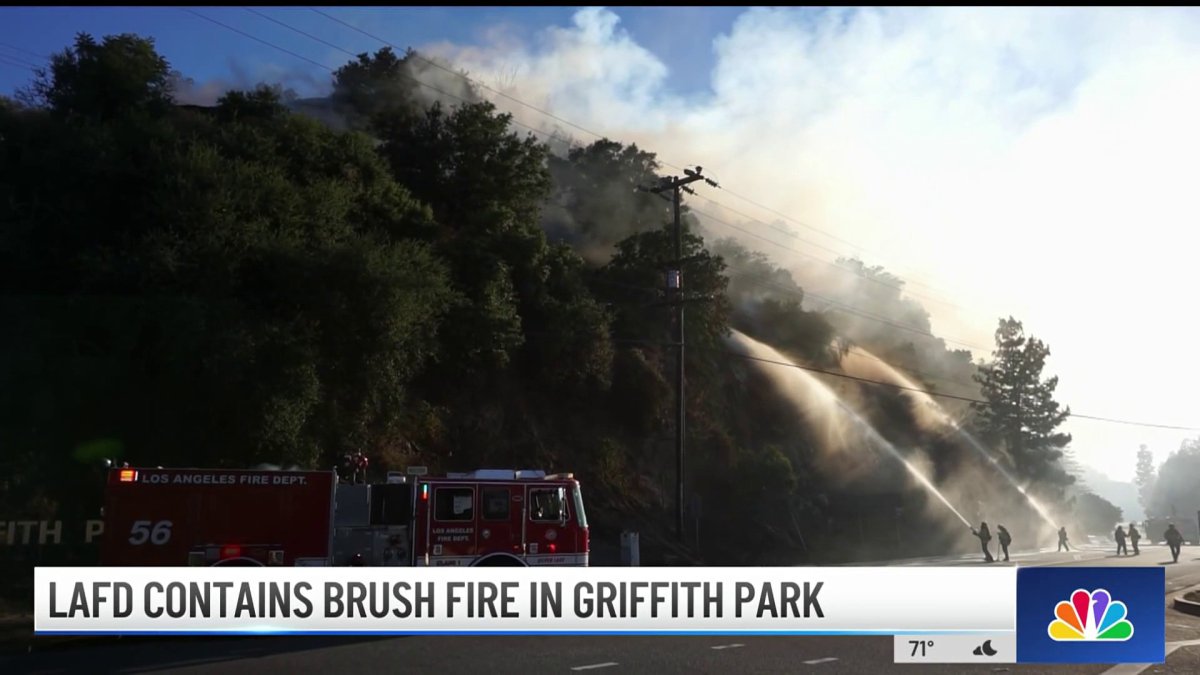 LAFD contains brush fire in Griffith Park – NBC Los Angeles