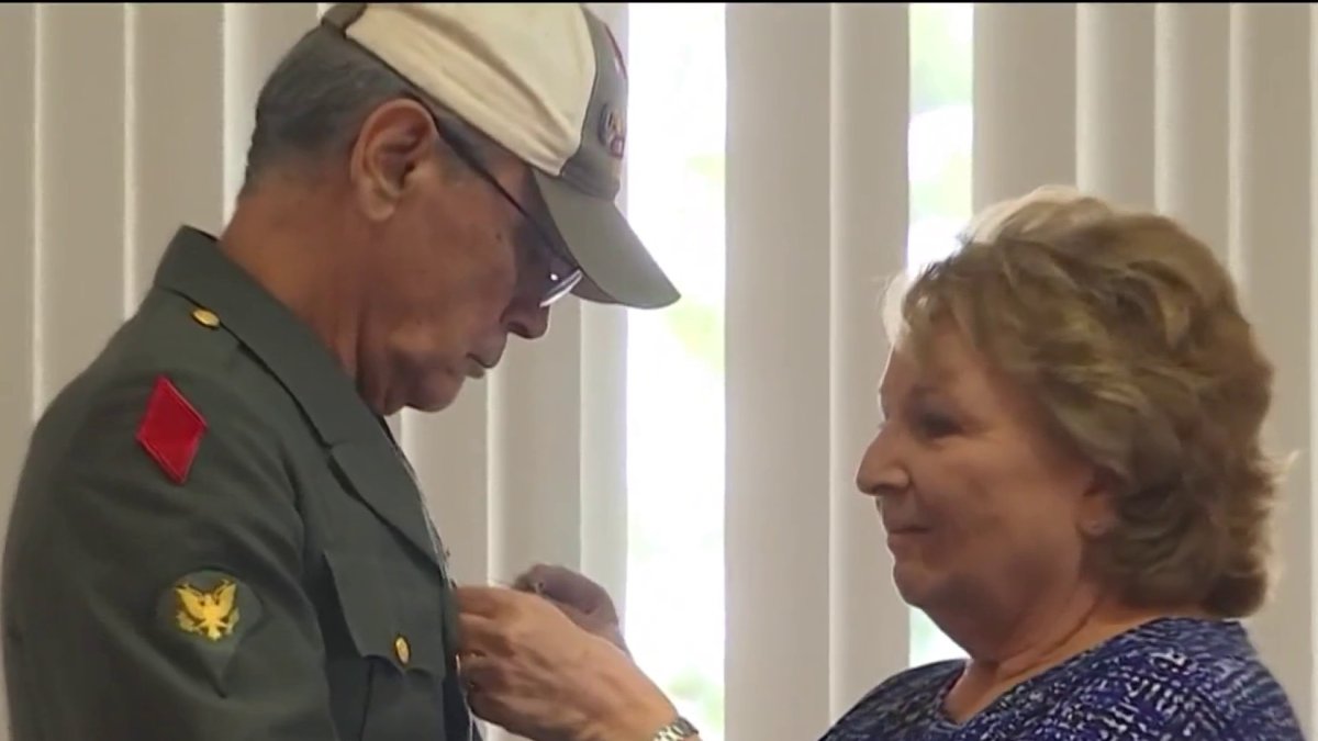 53 years later, Vietnam War vet gets Purple Heart – NBC Los Angeles