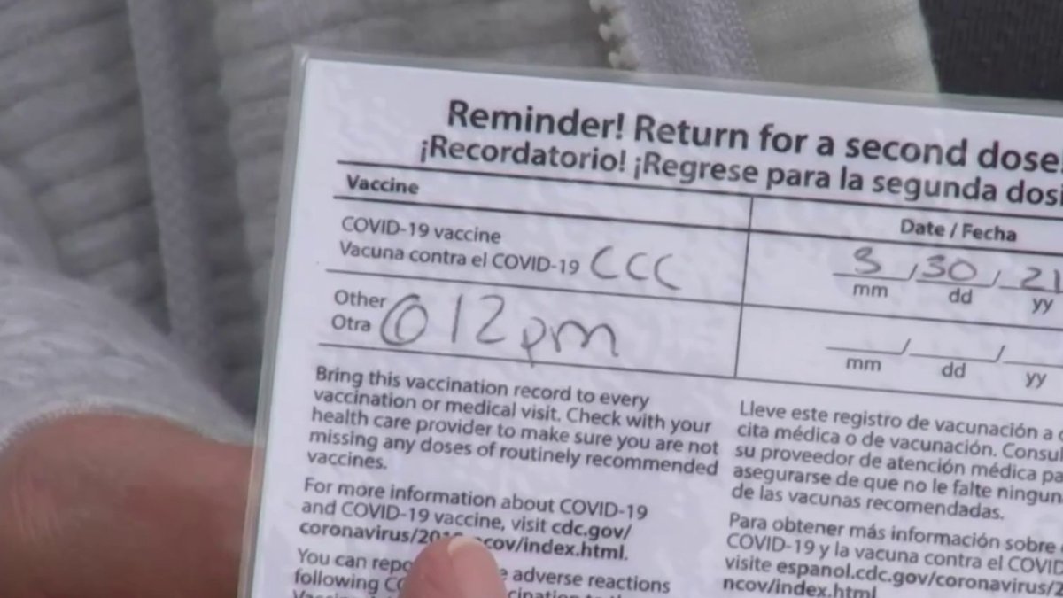 CDC no longer printing COVID-19 vaccination cards – NBC Los Angeles