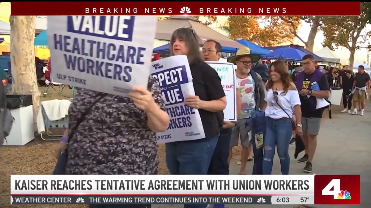 Kaiser Permanente reaches tentative agreement with union – NBC Los Angeles