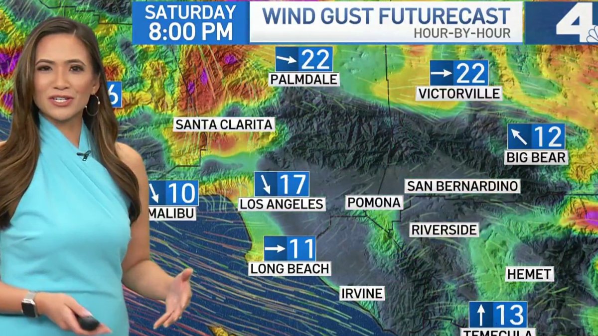 First Alert Forecast: Expect a windy and sunny weekend – NBC Los Angeles