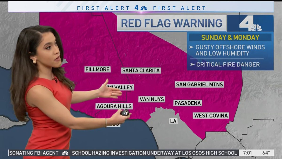 First Alert Forecast: Red flag warnings – NBC Los Angeles