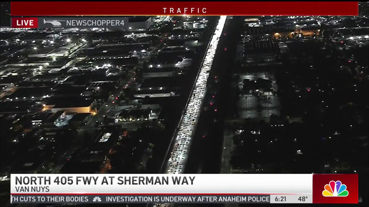 1 killed in 405 Freeway crash – NBC Los Angeles