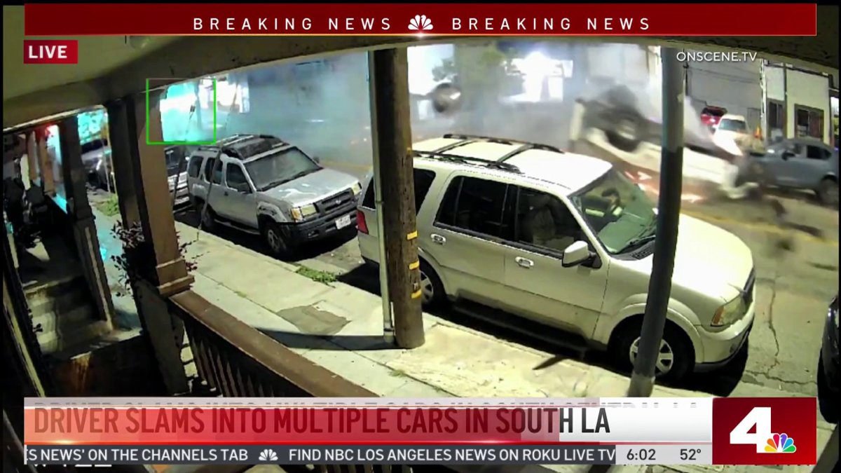 Tow Truck Crashes Into Cars In South La Nbc Los Angeles