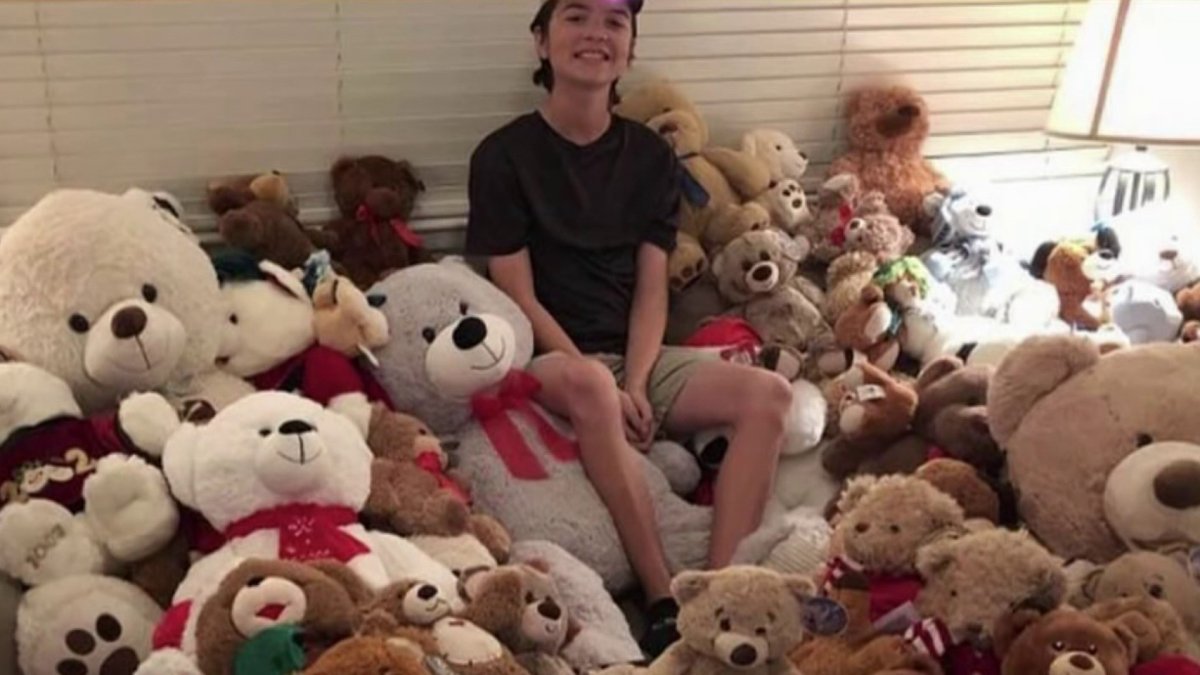 Teen collects teddy bears for hospitalized children – NBC Los Angeles