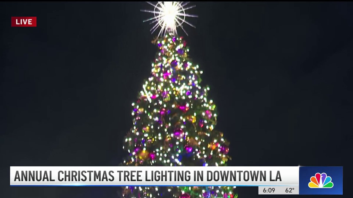 Annual Christmas Tree Lighting Ceremony at the Music Center in Downtown ...