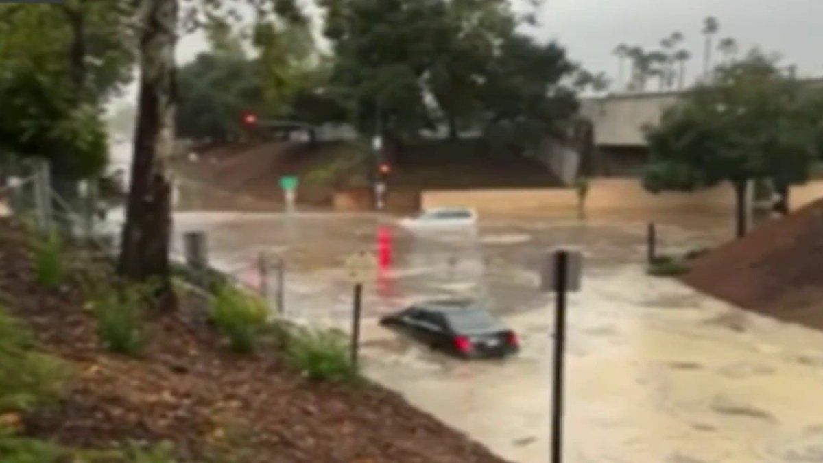 101 Freeway off-ramp in Santa Barbara closed for flooding – NBC Los Angeles