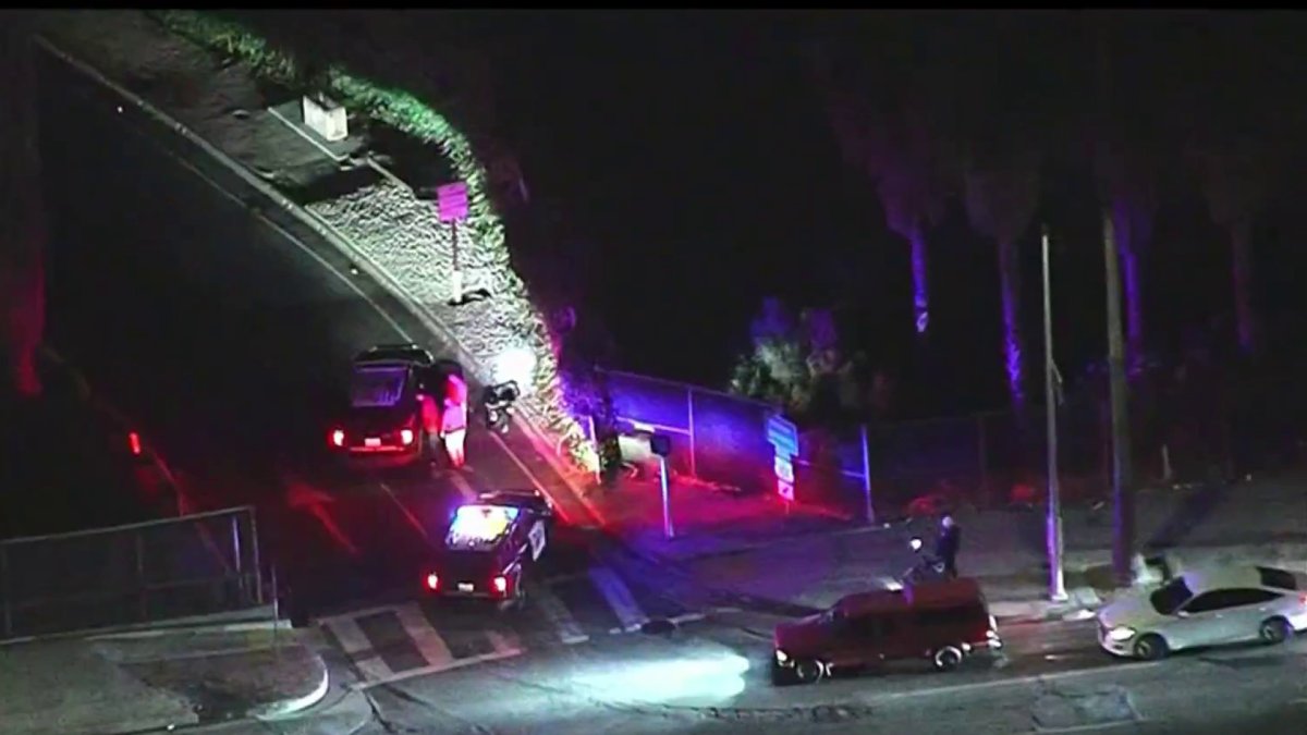 High Speed Motorcycle Chase Ends In Arrest Nbc Los Angeles