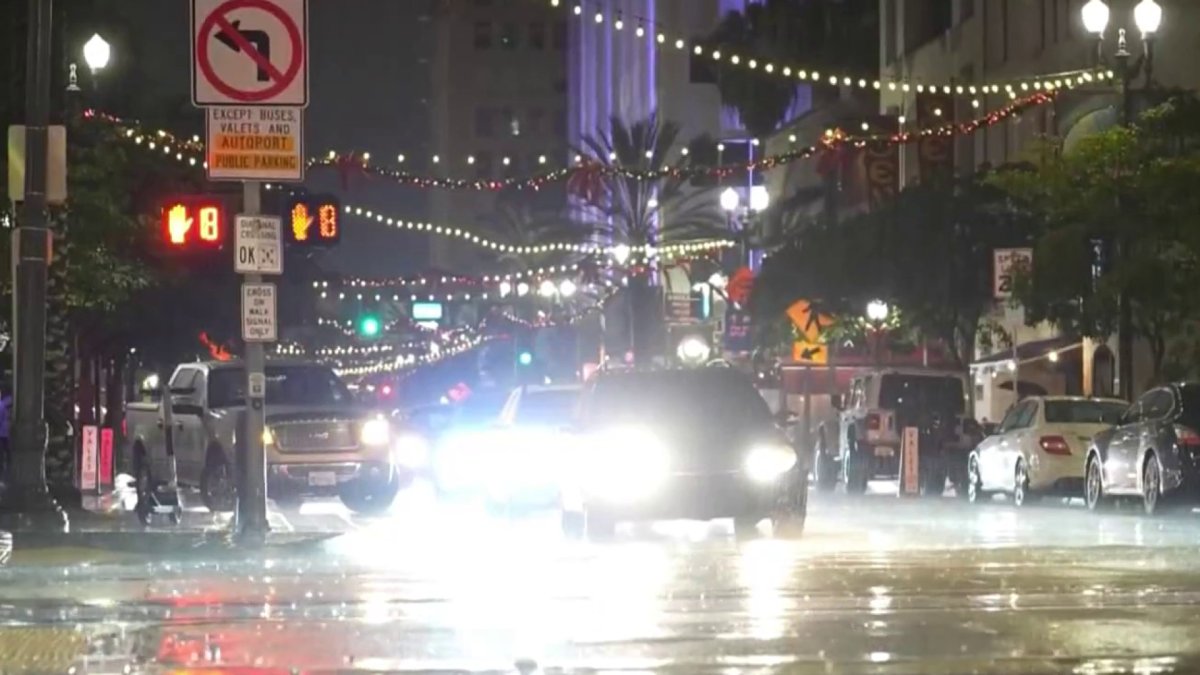 Overnight heavy rain floods streets in Long Beach – NBC Los Angeles