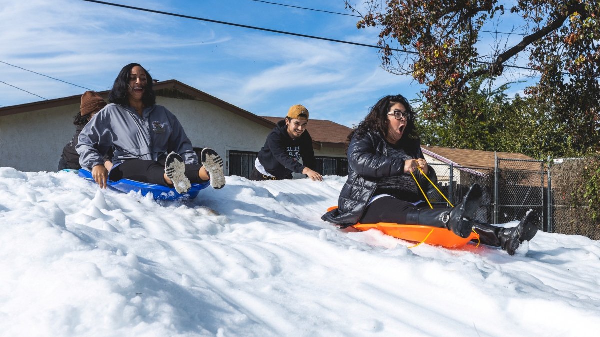 Snow — several tons of it — will create free wintry fun at 34 LA County ...
