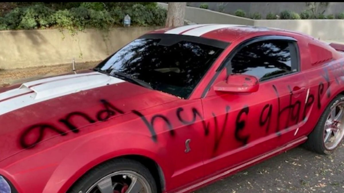 San Pedro family’s car vandalized with racial slur – NBC Los Angeles