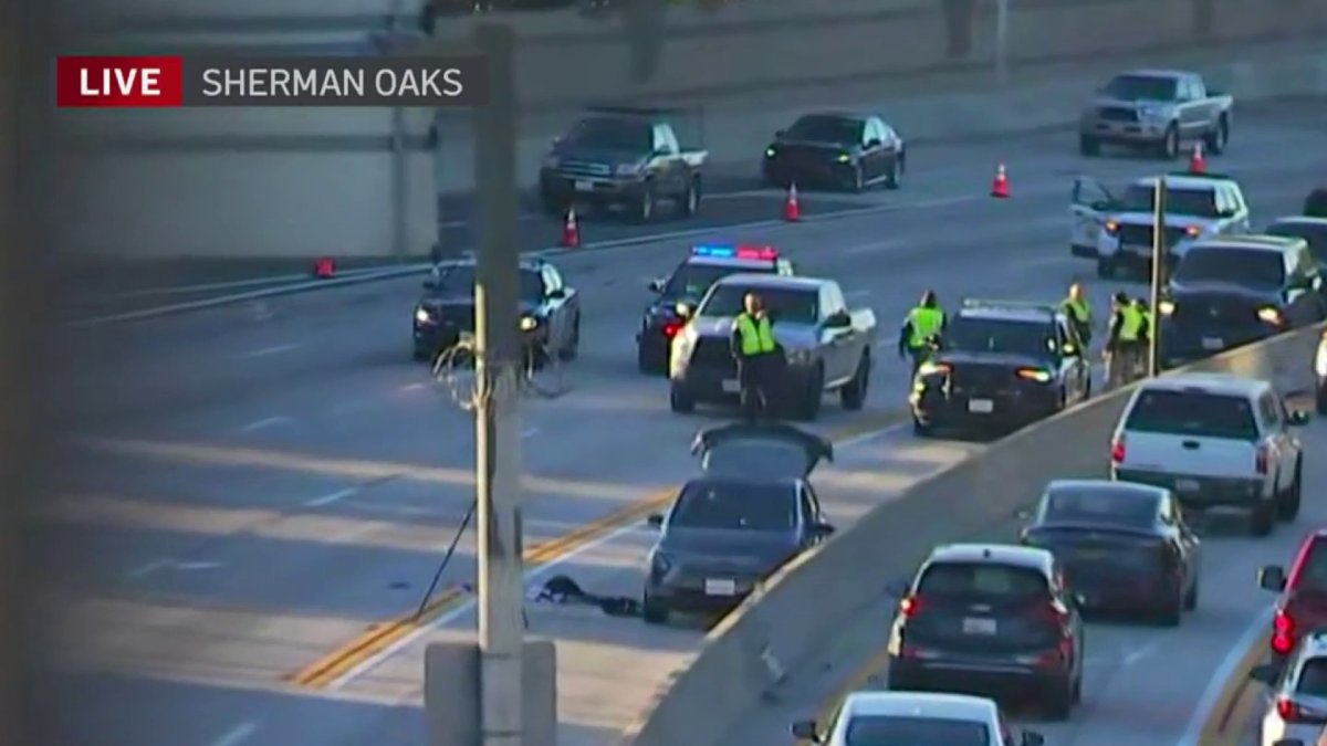Driver Shot On 405 Freeway In Sherman Oaks Nbc Los Angeles