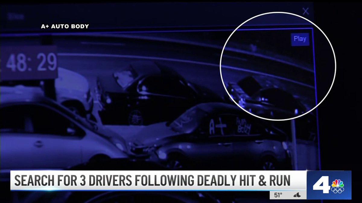 Search for 3 drivers following deadly hit and run – NBC Los Angeles