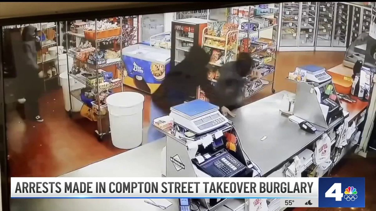 Arrests made in Compton street takeover burglary – NBC Los Angeles