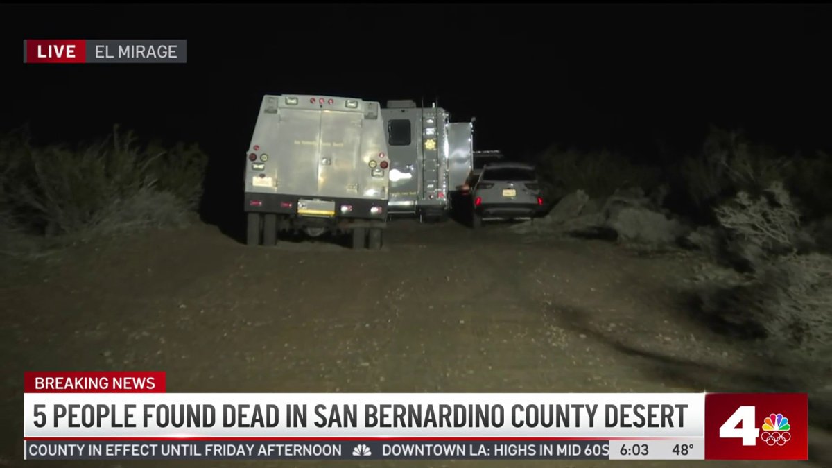 5 Bodies Found In San Bernardino County Desert Nbc Los Angeles