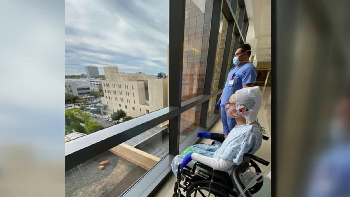 Burn survivor reunites with team that saved his life – NBC Los Angeles