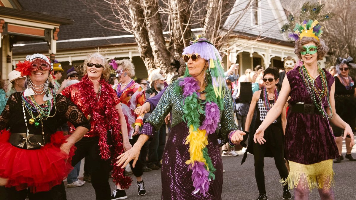 Nevada City’s rollicking Mardi Gras party includes a parade and street ...