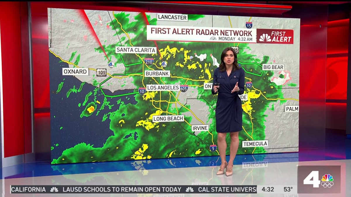 First Alert Forecast: Monday morning storm update – NBC Los Angeles