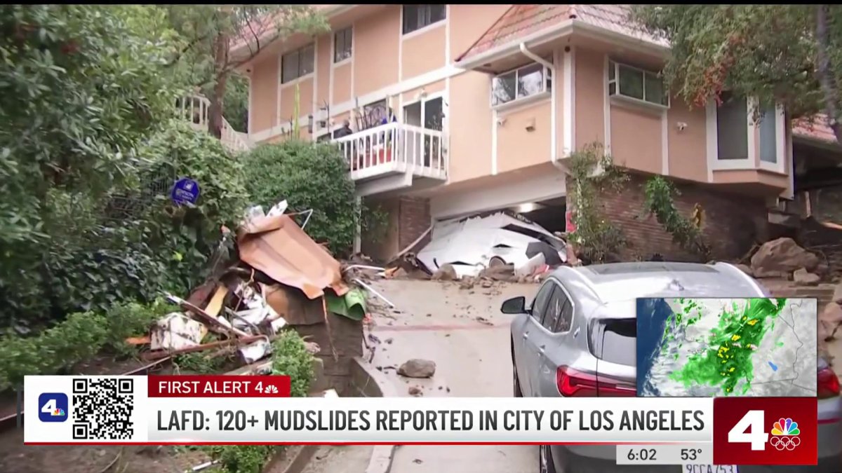 Over 120 mudslides reported in LA amid Southern California storm – NBC ...