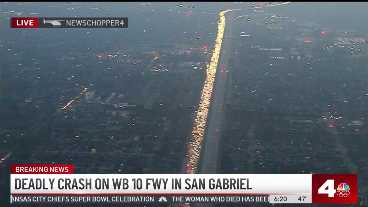 1 killed in crash on 10 Freeway in Rosemead – NBC Los Angeles