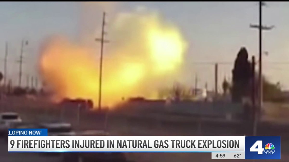 9 firefighters injured after truck explosion in Wilmington – NBC Los ...