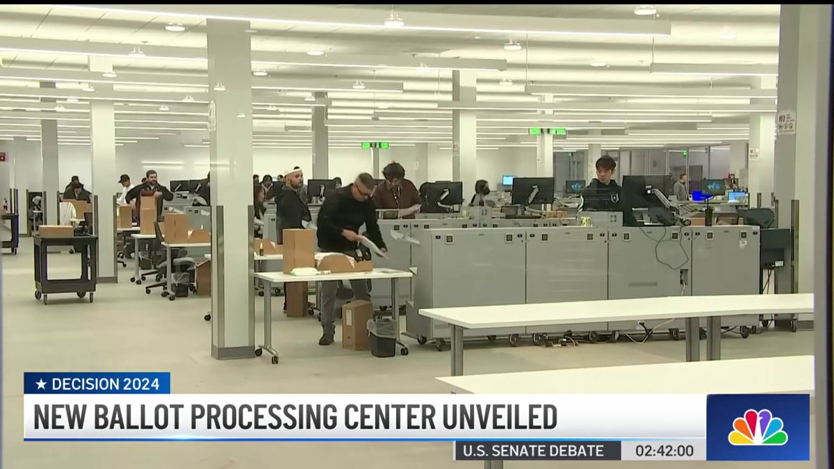 New Ballot Processing Center Unveiled In La County Nbc Los Angeles