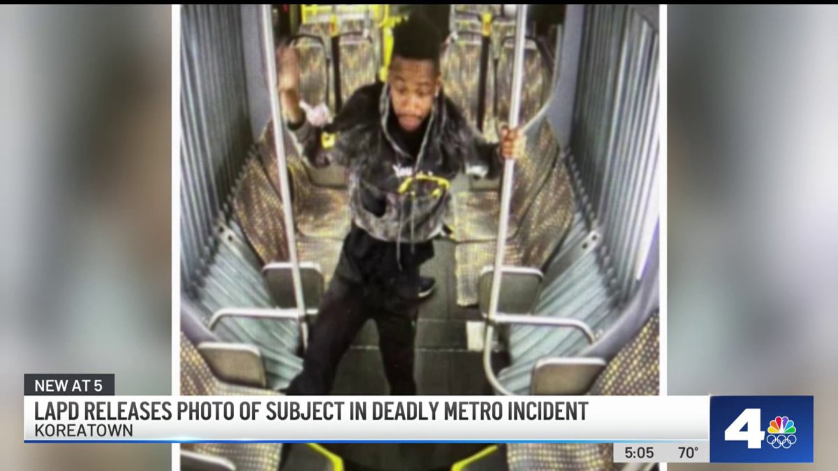 Image of man involved in LAPD Metro death released – NBC Los Angeles