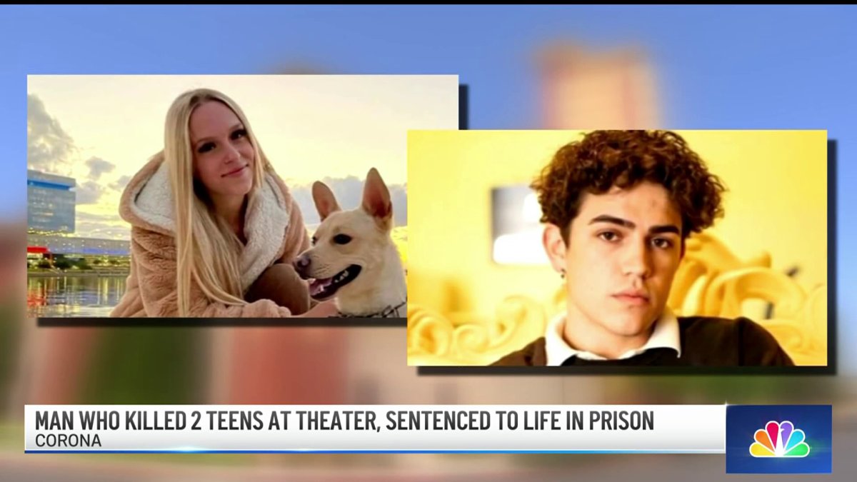 Man who killed two 2 teens at a Corona movie theatre sentenced to life in prison – NBC Los Angeles