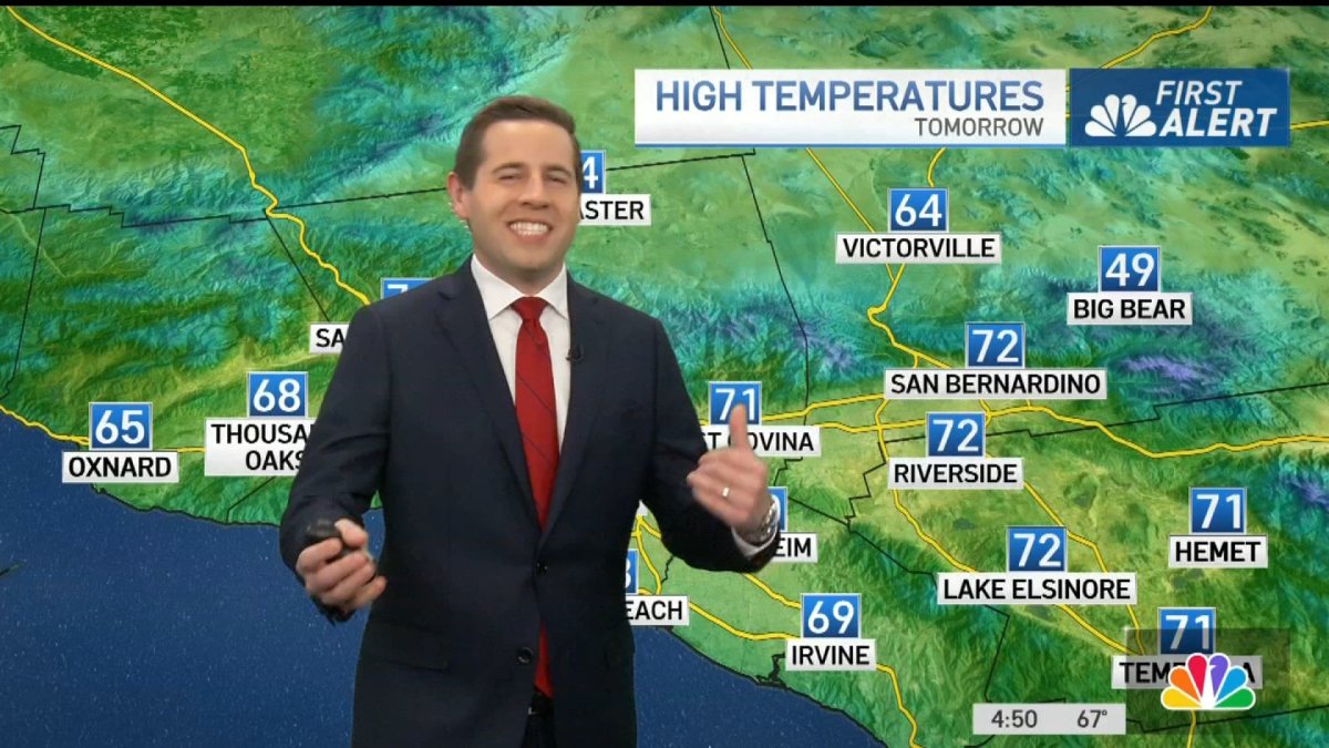 First Alert Forecast: Warmer Friday – NBC Los Angeles